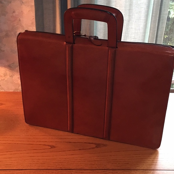Belle Cadeaux | Other | Belle Cadeaux Leather Briefcase Cognac Colored ...
